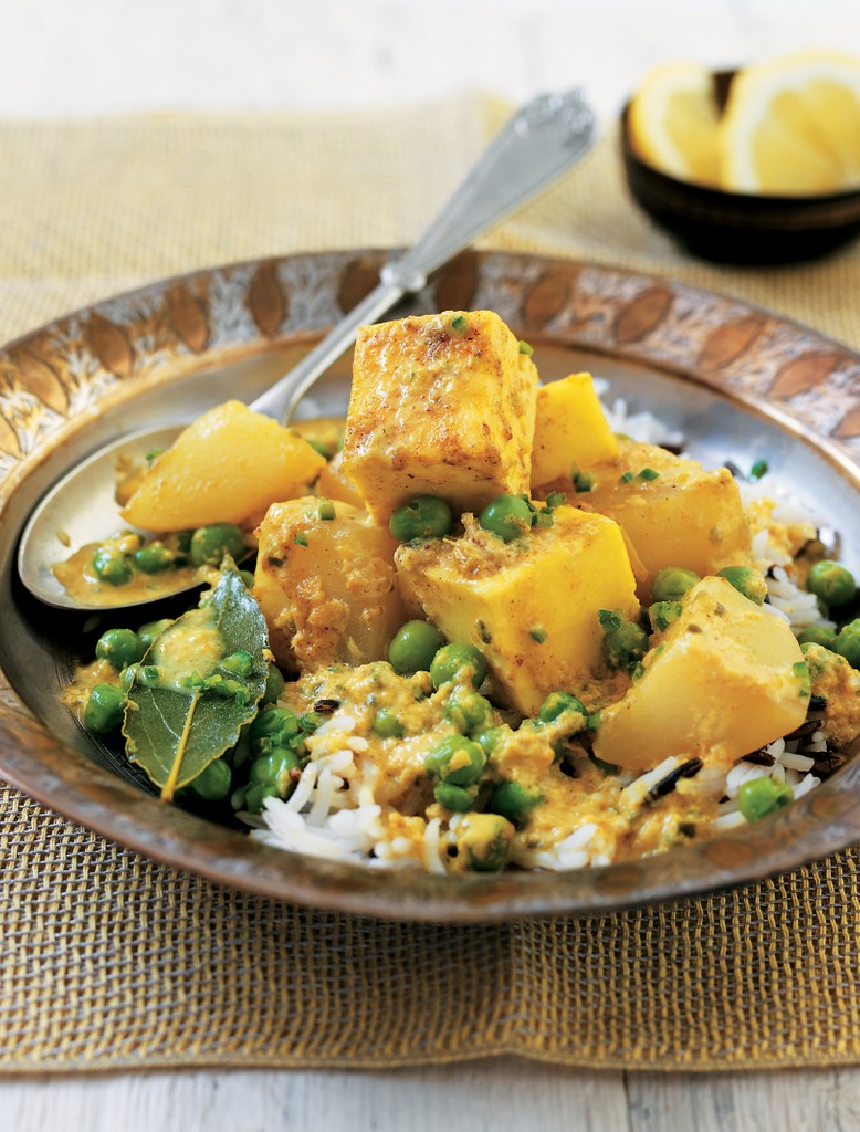 Indian cheese curry in milk from The Complete Indian Regional Cookbook ...